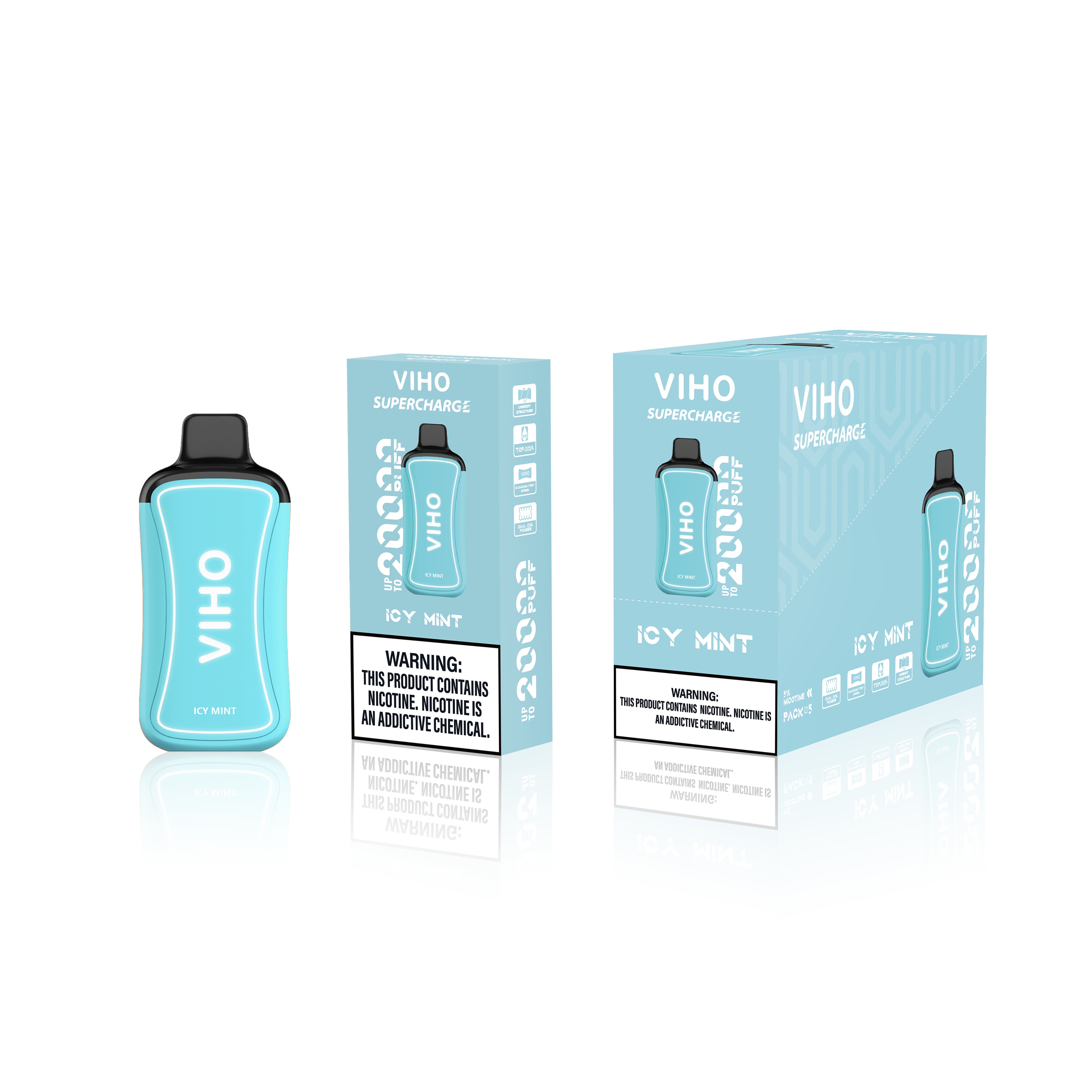 VIHO Supercharge 20K Disposable 5%, vihoxmas