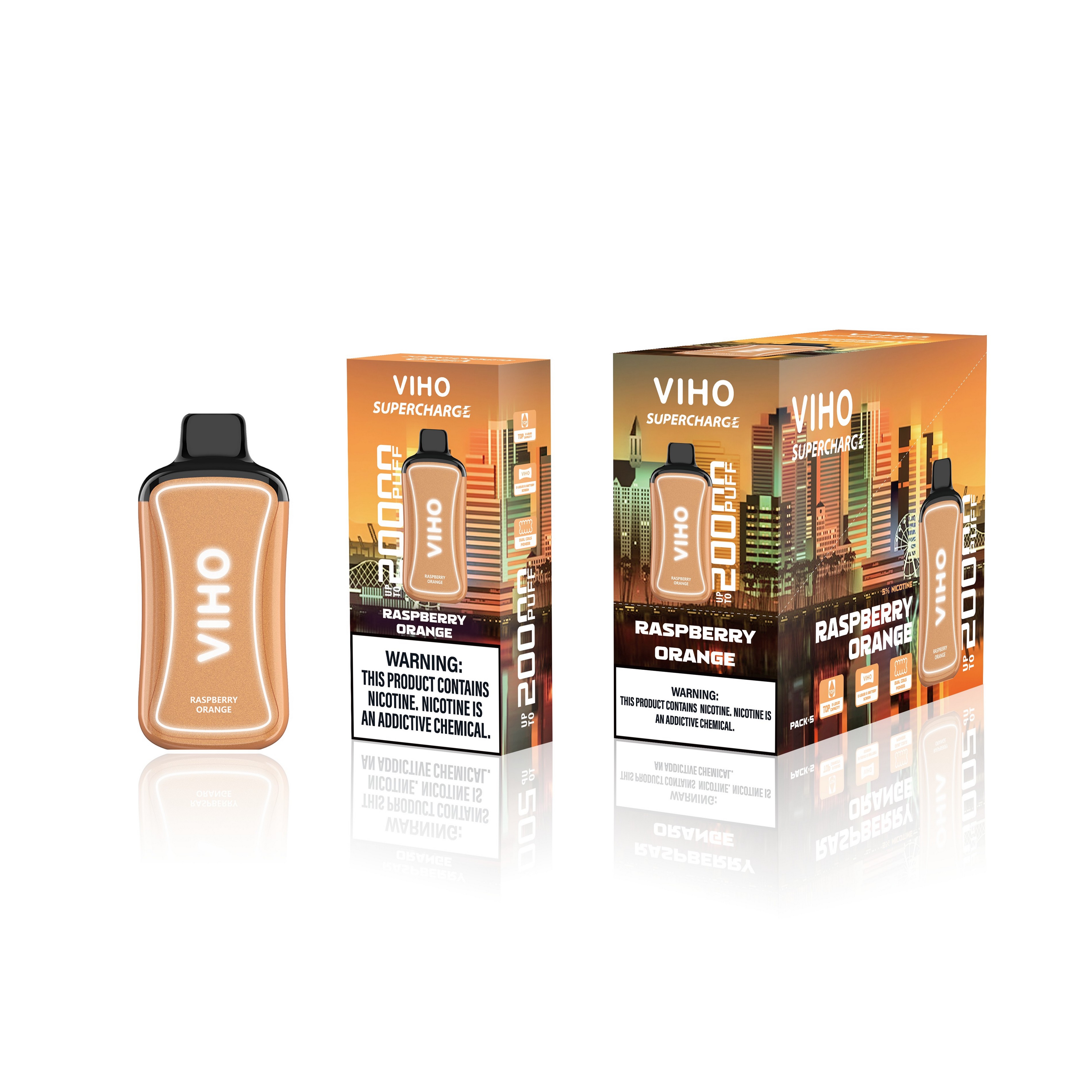 VIHO Supercharge 20K Disposable 5%, vihoxmas