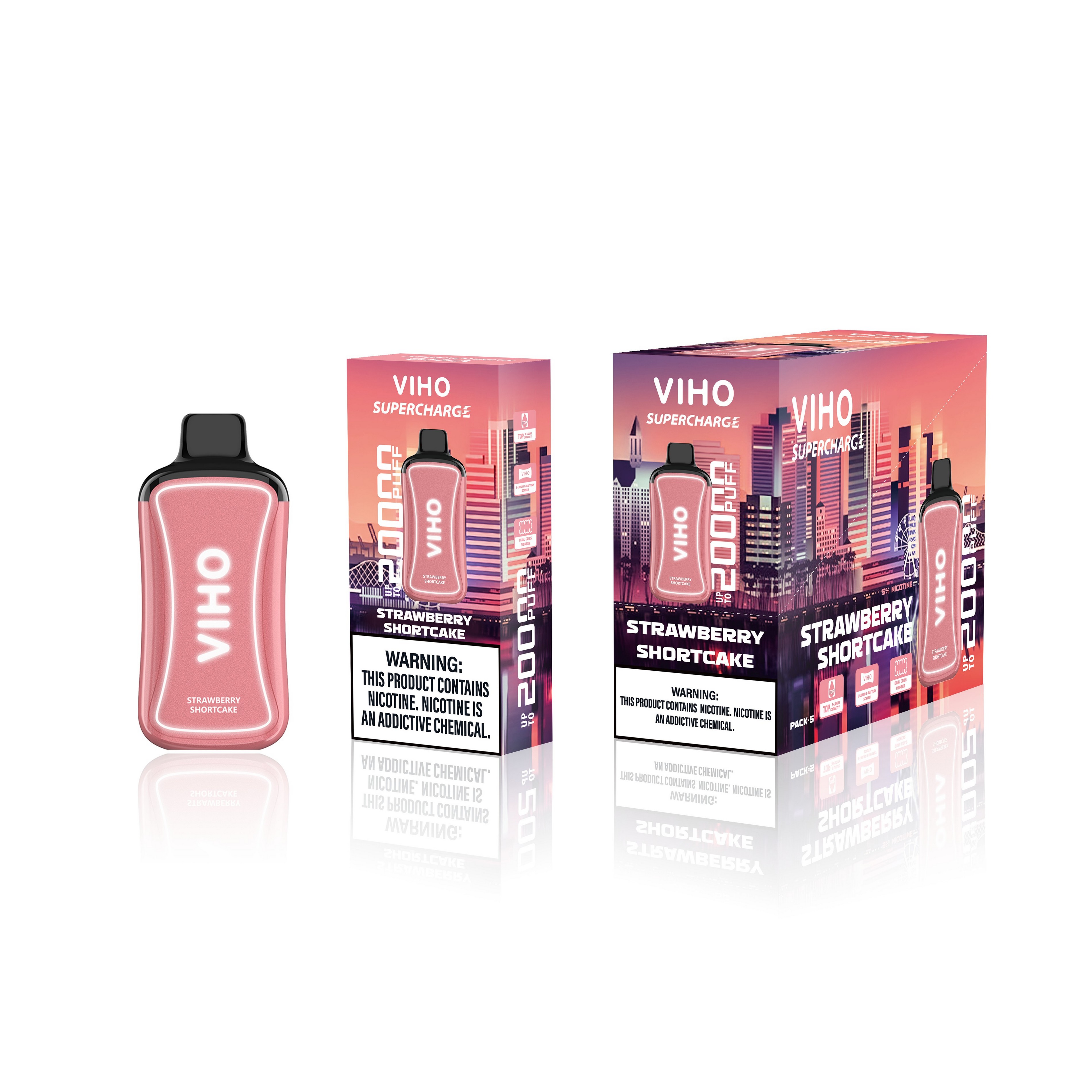 VIHO Supercharge 20K Disposable 5%, vihoxmas