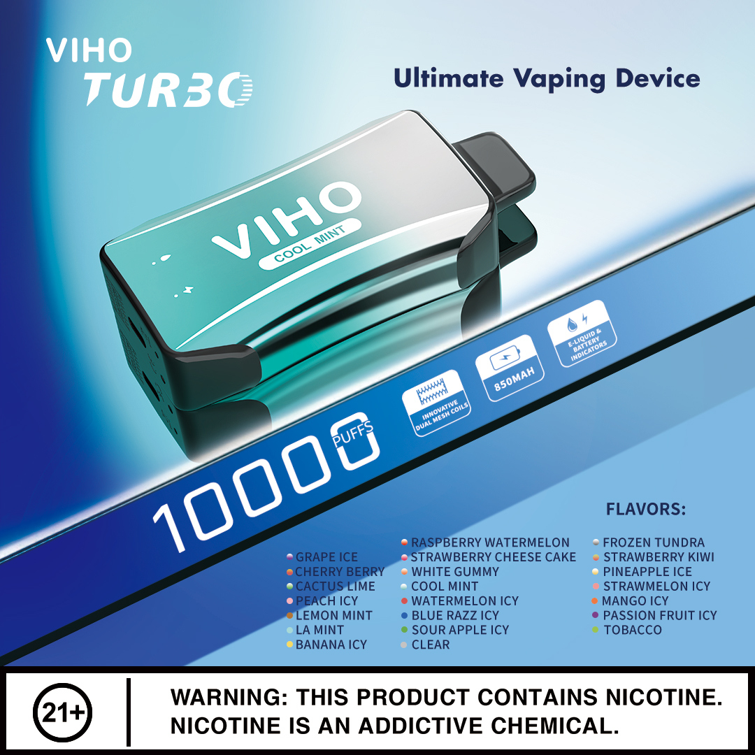 VIHO Turbo 10K Disposable 5% 10000 puff, vihoxmas