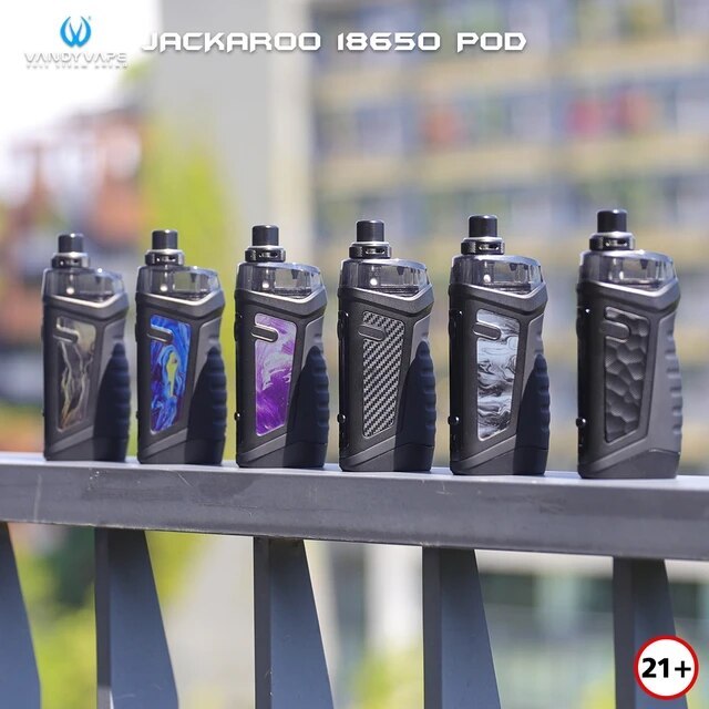 Vandy Vape Jackaroo 18650 Pod Kit, vvc mesh coils, single 18650, single ...
