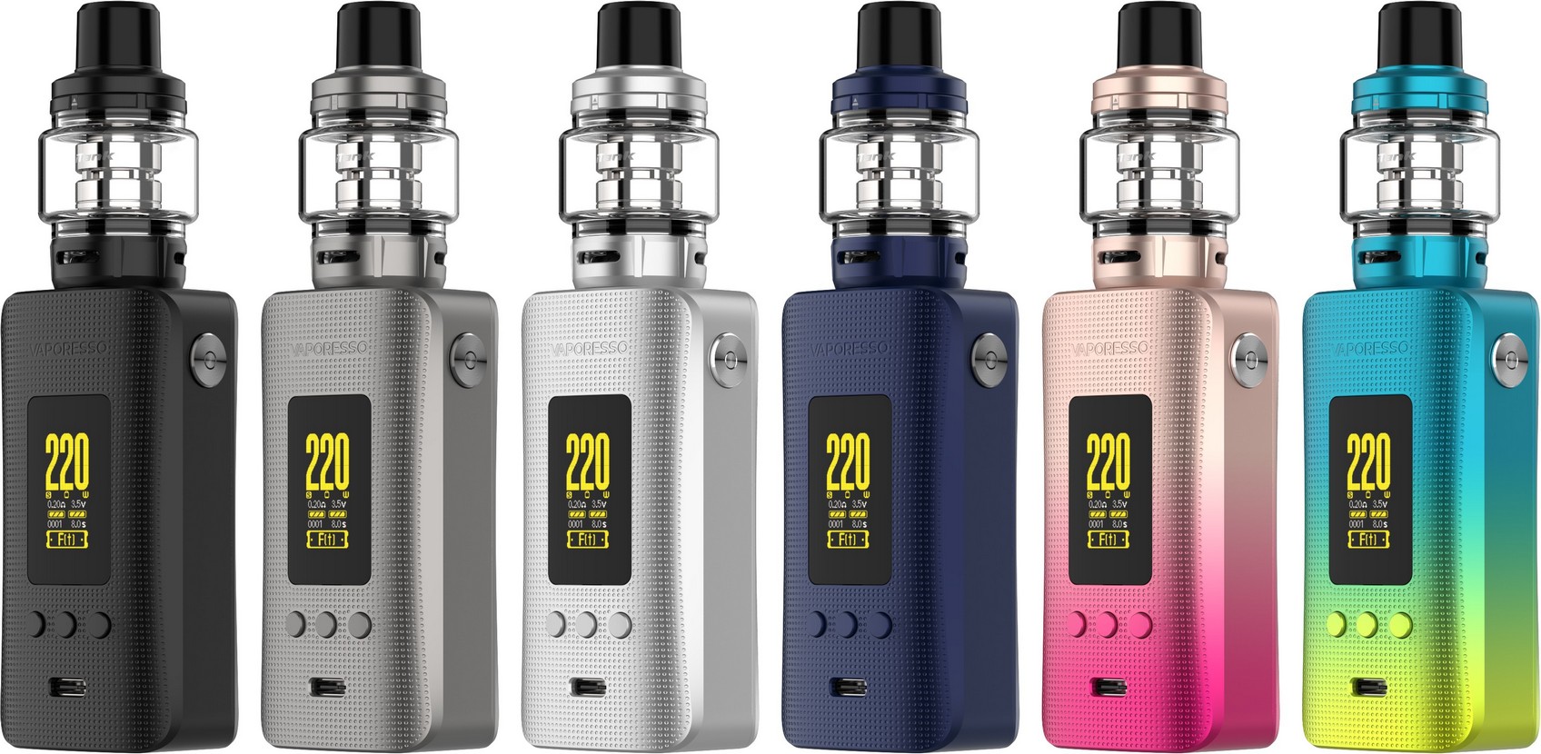 Vaporesso GEN 200 Kit, itank 8ml, gti mesh coils, gen 200 box mod, gen ...