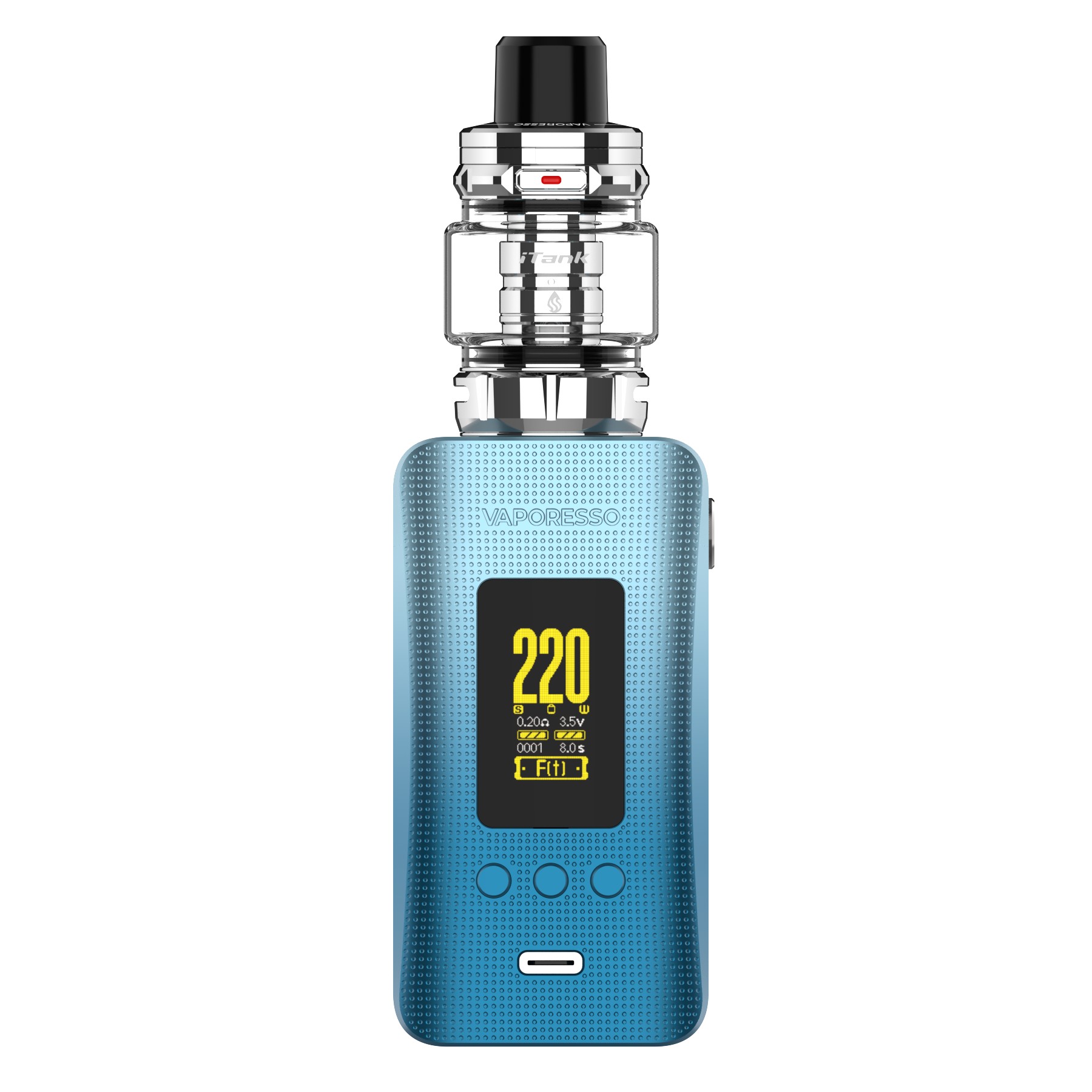 Vaporesso GEN 200 Kit w/ iTank 2 (8mL), gti mesh coils, gen 200 box mod ...