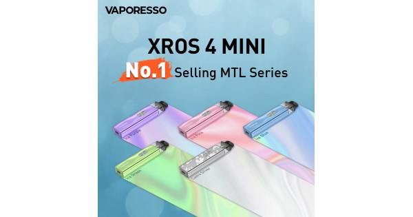 Vaporesso XROS 4 Mini Kit (3mL) (0.8Ω Version), xros series pods, xros ...
