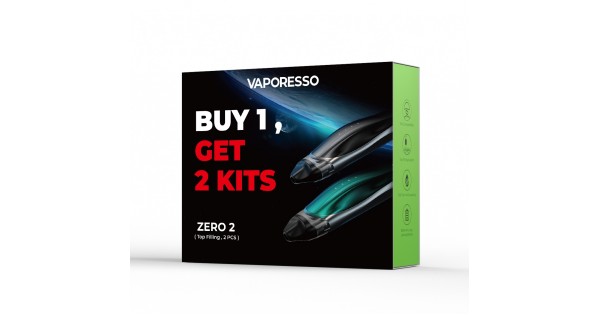 Vaporesso Zero 2 Limited Bundle (BUY 1, GET 2 KITS), zero 2 kit (top ...