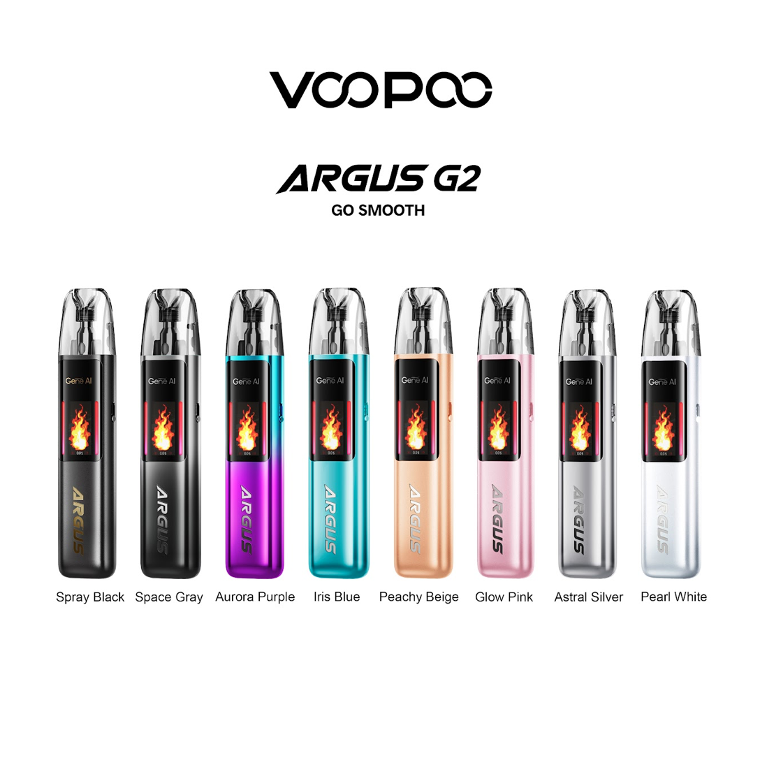 VooPoo Argus G2 Pod Kit, argus top fill cartridges 3pk
