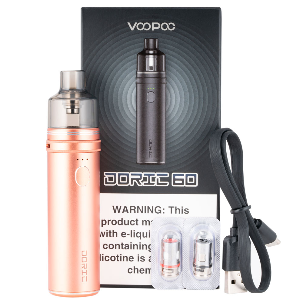 VooPoo DORIC 60 Kit, pnp 5pk coils, pnp pod cartridge, internal battery