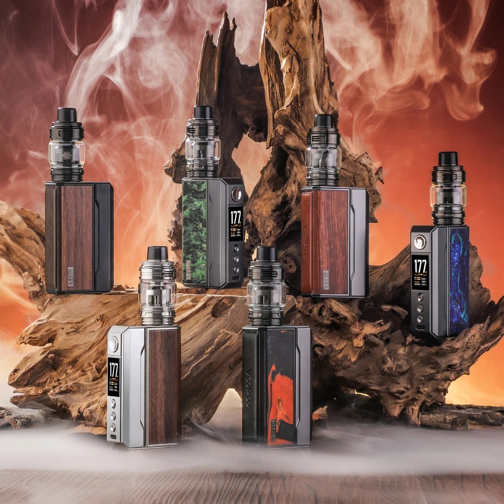 VooPoo Drag 4 Kit, uforce-l tank, drag 4 box mod, pnp 5pk coils, dual ...