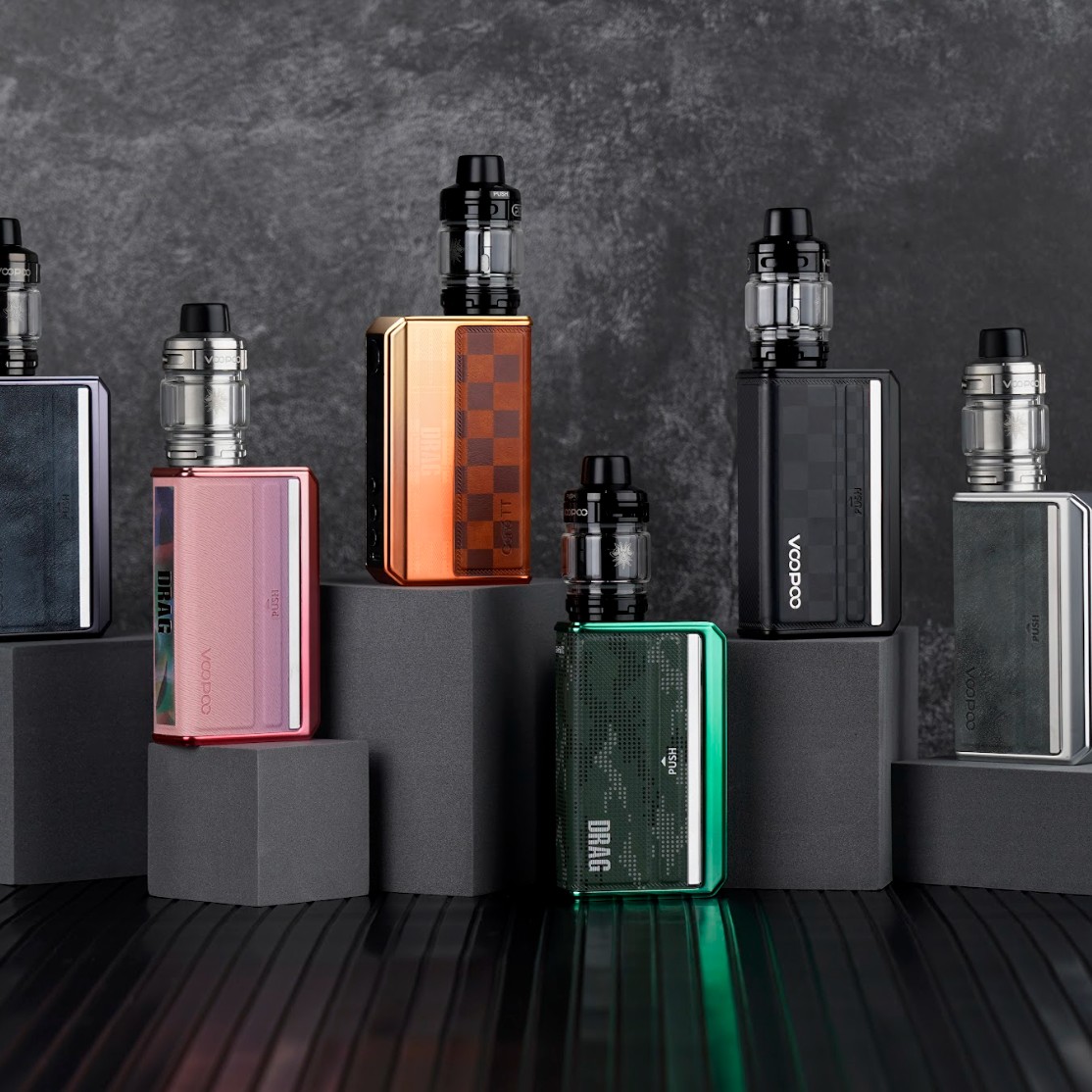 VooPoo Drag 5 Kit, drag 5 box mod, uforce-x tank, pnp x coils 5pk, dual ...