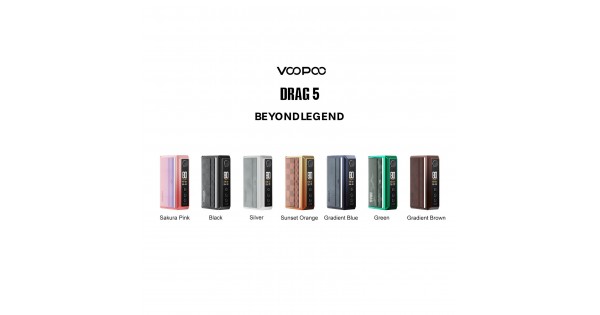 VooPoo Drag 5 Box Mod, drag 5 kit, dual 18650, dual battery