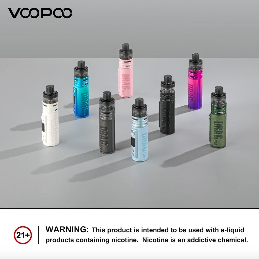 VooPoo Drag H40 Kit, 5ml pnp pod ii empty pods 2pk, pnp 5pk coils ...