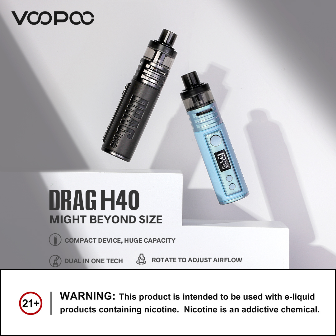 VooPoo Drag H40 Kit, 5ml pnp pod ii empty pods 2pk, pnp 5pk coils ...