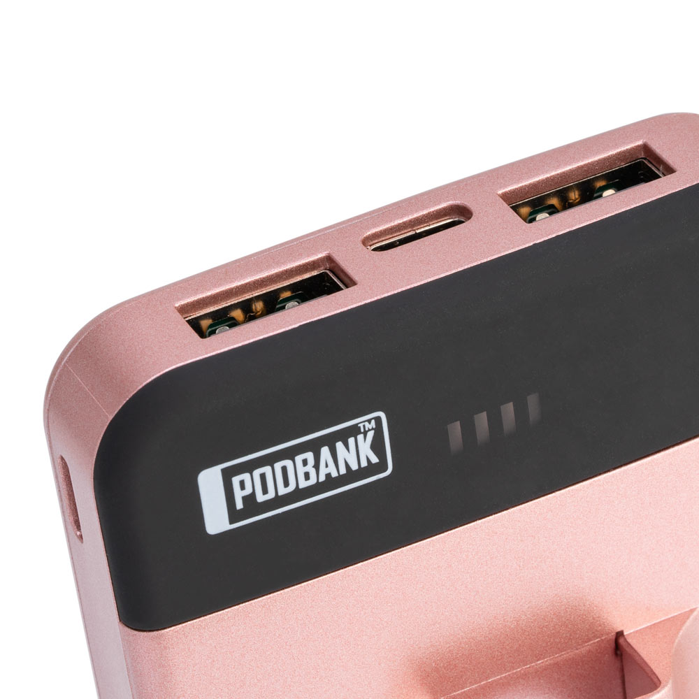The PodBank, wick and coil, power bank, juul, 1000mah, charger