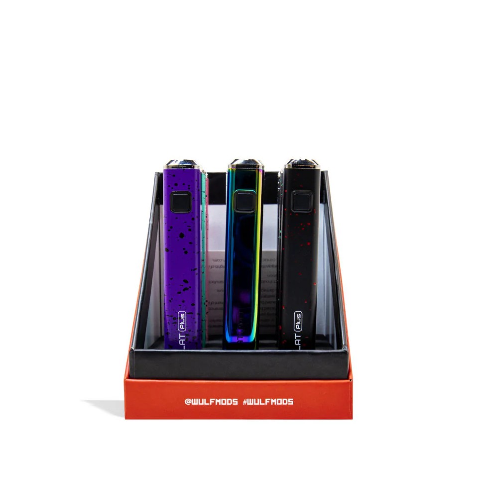 Wulf Flat Plus Cartridge Battery Display 9CT, wulf mods, got vape, thc ...