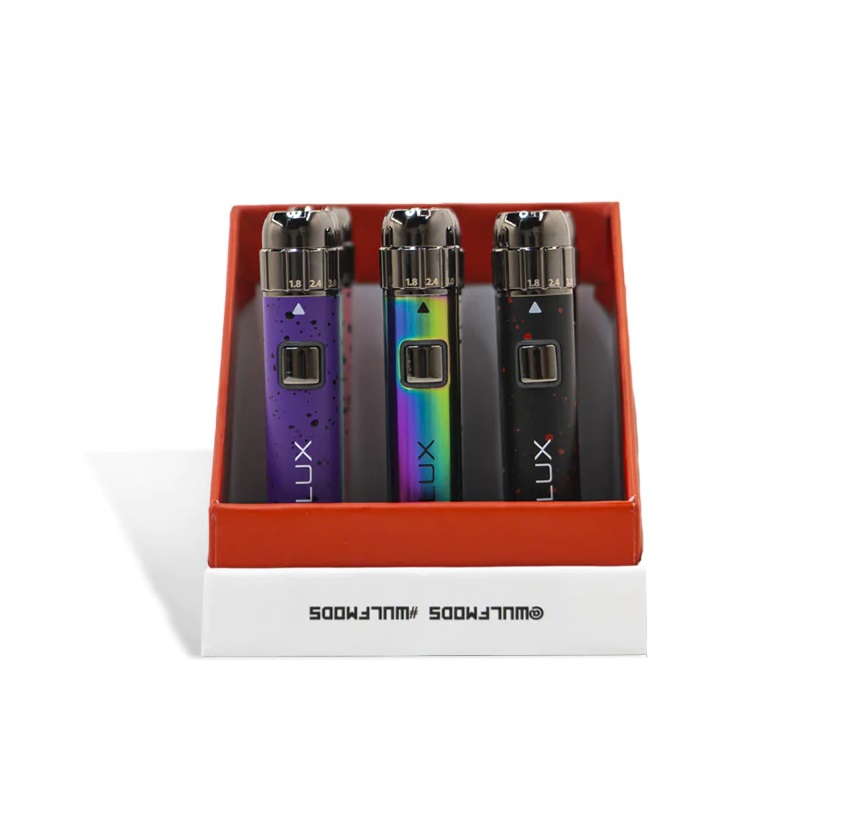 Wulf LUX Cartridge Battery 9pk, wulf mods, got vape, yocan, thc ...
