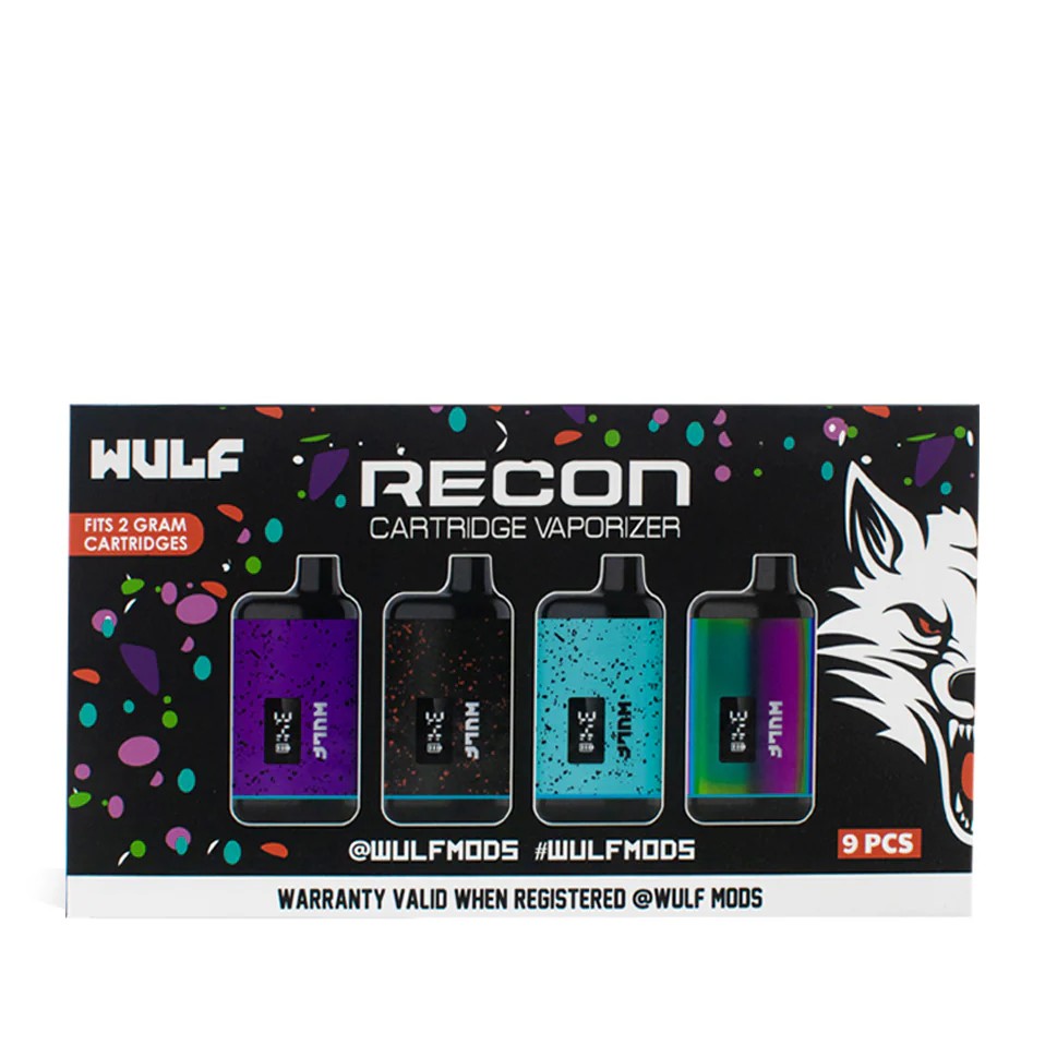 Wulf Recon Cartridge Battery Display 9CT, wulf mods, got vape, thc, wax ...