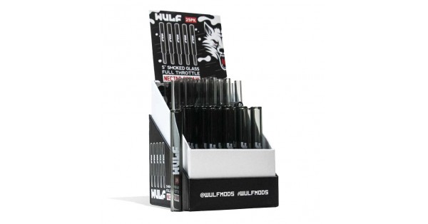 Wulf Smoked Glass Full Throttle Nectar Straw Display Box 25CT, wulf ...