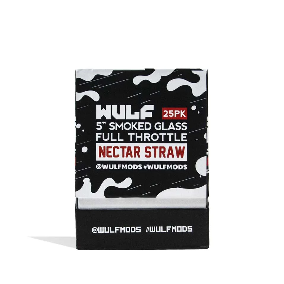 Wulf Smoked Glass Full Throttle Nectar Straw Display Box 25CT, wulf ...