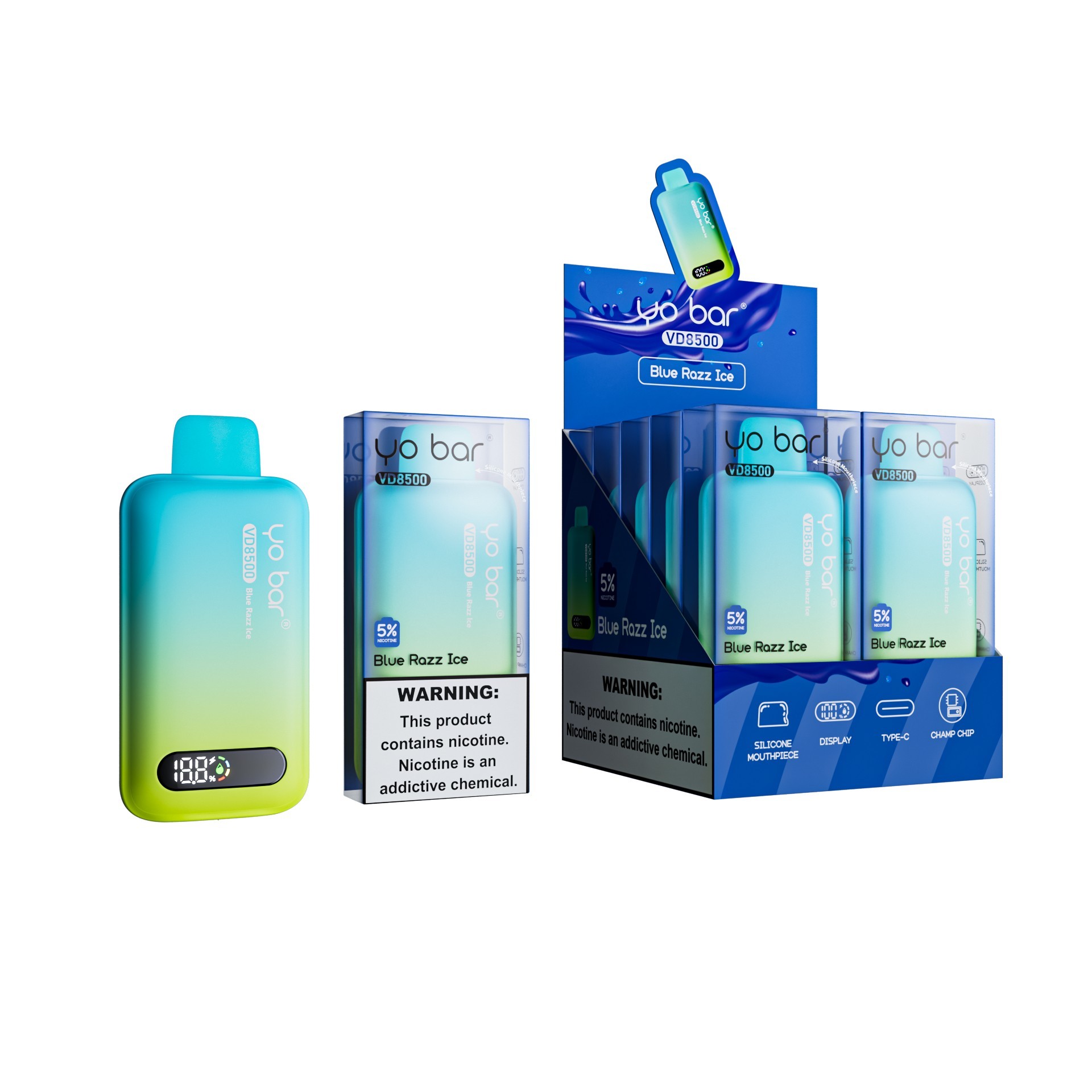 Yo Bar VD8500 Disposable 5%