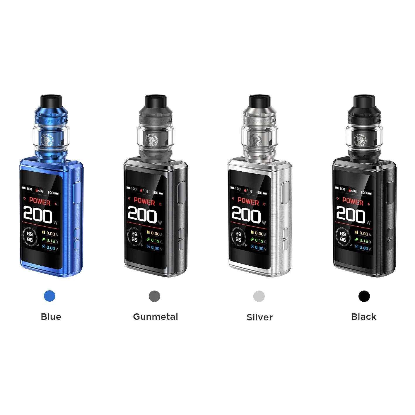 GeekVape Z200 Kit, zeus 200 kit, z series coils, dual 18650, dual battery