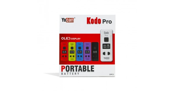 Yocan Kodo Pro Portable Box Mod 20pk Display, thc, wax, dab ...