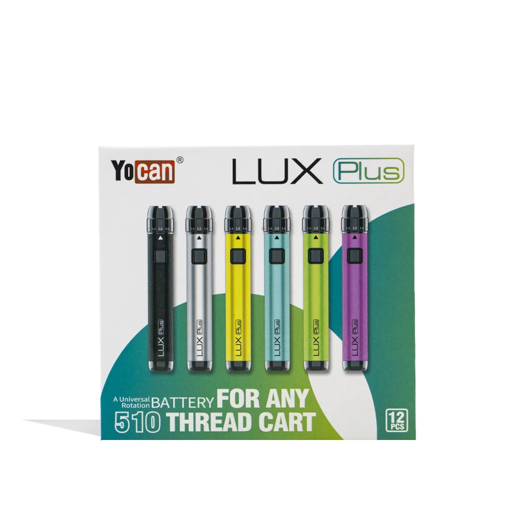 Yocan LUX Plus Battery 12pc Display Box, thc, , concentrates, 510 ...